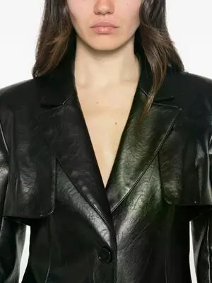 Patrizia Pepe Cut-out Coated Blazer