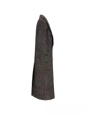 AL DUCA D’AOSTA 1902 Chevron-pattern Double-breasted Coat