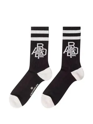 A BATHING APE Ape Head Stripe Socks