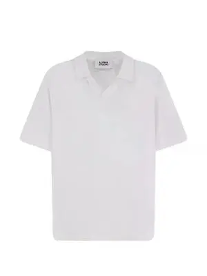 Alpha Studio V-neck Short-sleeve T-shirt - White