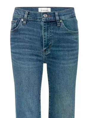 FRAME Faded Effect Flared Leg Jeans