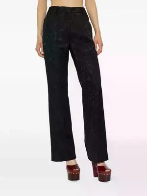 Etro Floral-jacquard Flared Trousers