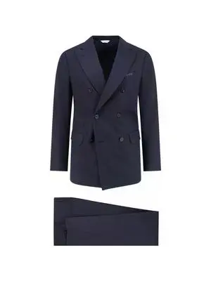 Boglioli Double-breasted Suit - Blue