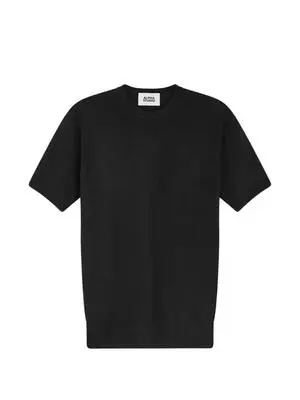 Alpha Studio Short-sleeve Crew-neck Sweater - Black