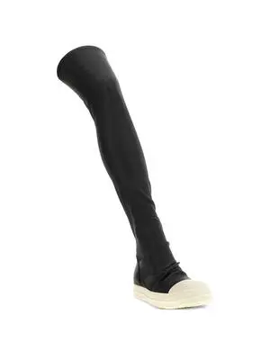 Rick Owens High Stocking Over-the-knee Boots - Black