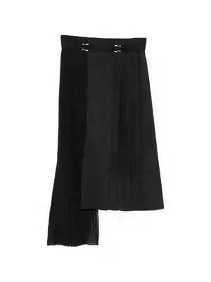Sandro Cecilia Asymmetric Pleated Skirt