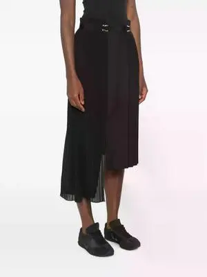 Sandro Cecilia Asymmetric Pleated Skirt