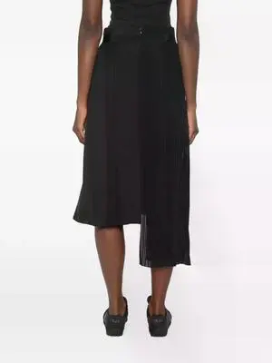 Sandro Cecilia Asymmetric Pleated Skirt