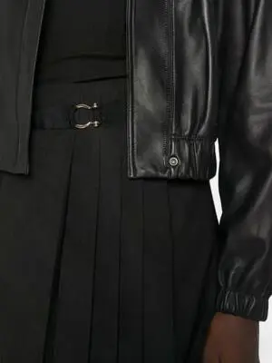 Sandro Cecilia Asymmetric Pleated Skirt