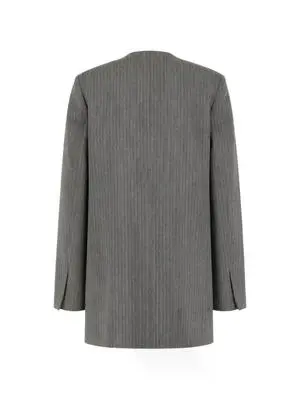 Alberta Ferretti Pinstripe Double-breasted Blazer