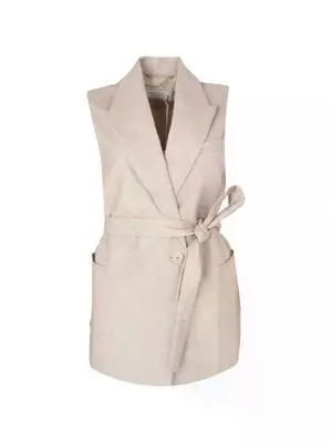 Peserico Belted Notch-lapel Coat - Neutrals