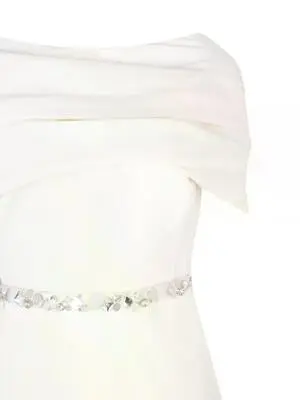 Safiyaa Loura Crystal-embellished Off-shoulder Blouse