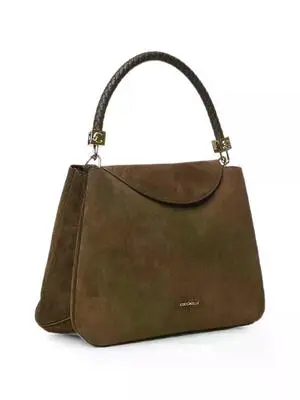 COCCINELLE Suede Braided-handle Tote Bag