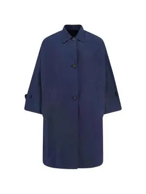 HEVO Cala Paradiso Button-up Raincoat - Blue