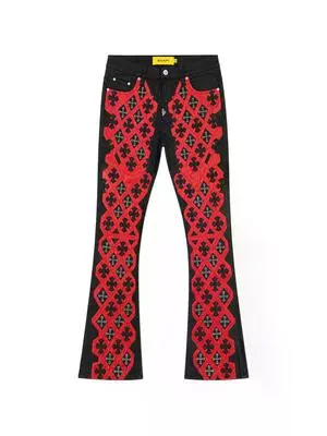GUAPI Crimson Relic Waxed-denim Jeans - Black
