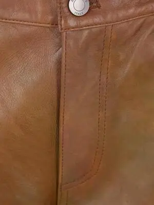 HAIKURE Leather Wide-leg Trousers