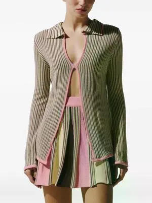 BAOBAB Federica Ribbed-knit V-neck Sweater