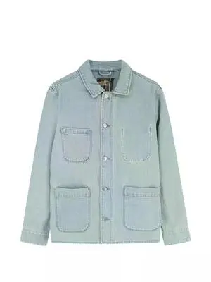 POMPEII Button-up Cotton Jacket - Blue