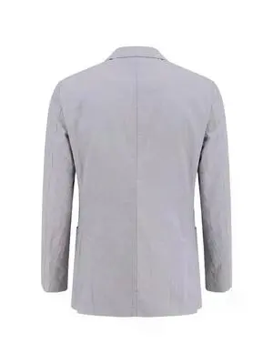LARDINI Pin-detail Single-breasted Blazer - Grey