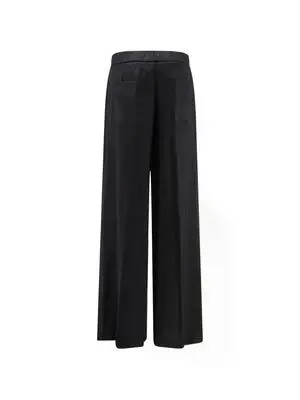 NUDE Wide-leg Trousers - Black