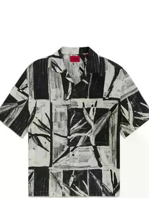 Hugo Floral-print Short-sleeve Shirt