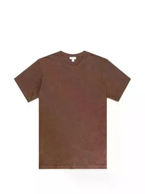 Sunspel Crew-neck Classic T-shirt - Brown