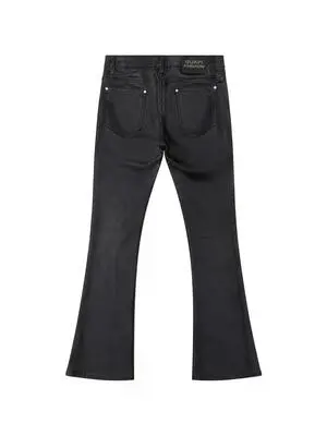 GUAPI Waxed Finish Quilted Panel Jeans