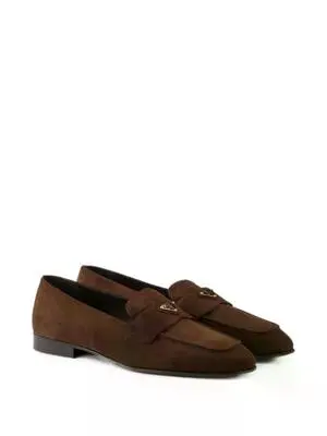 Prada Suede Loafers - Brown