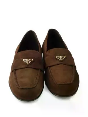 Prada Suede Loafers - Brown