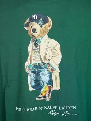Polo Ralph Lauren Custom Slim Fit Polo Bear T-shirt - Green