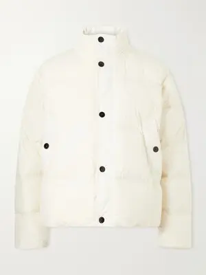 Stone Island Garment-dyed Crinkled-shell Down Jacket - Neutrals