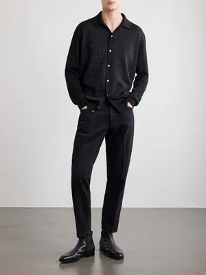 LARDINI Fresco Wool Cardigan