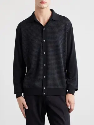 LARDINI Fresco Wool Cardigan