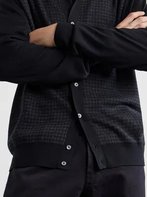LARDINI Fresco Wool Cardigan