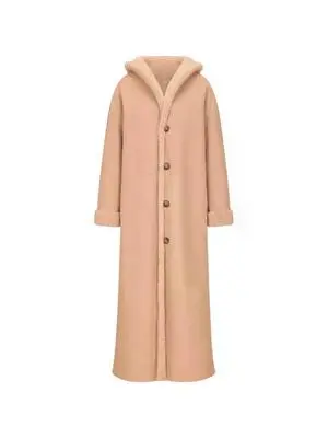 LA ROSE Reversible Shearling Coat