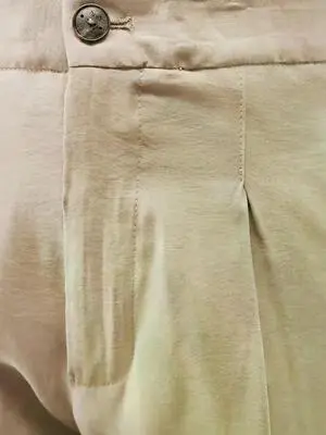 HEVO Pleated High-waist Tailored Shorts - Neutrals