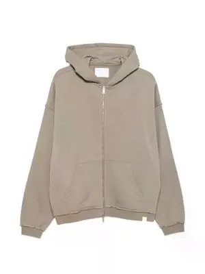 WOC Raw-edge Zip-up Hoodie