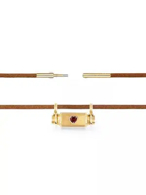 MARIE LICHTENBERG Ruby Heart Necklace