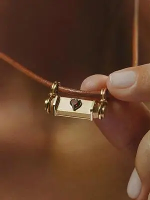 MARIE LICHTENBERG Ruby Heart Necklace