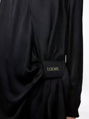Loewe Draped Shirt In Silk