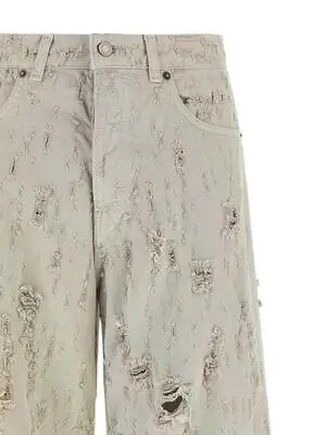 HAIKURE Bethany Distressed Wide-leg Jeans