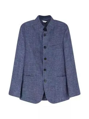 Boglioli Mandarin-collar Button-up Jacket - Blue
