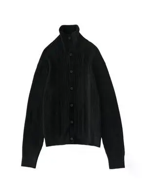 Studio Nicholson Oran Ribbed Cardigan - Black