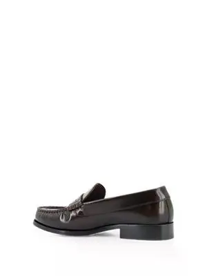 ALOHAS Rivet Leather Loafers