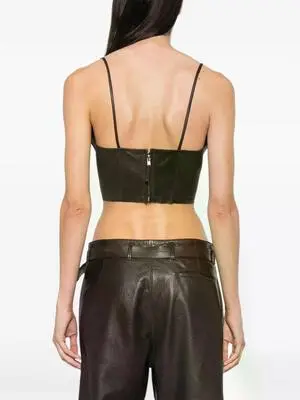 Rick Owens Leather Crop Top