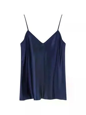 Alberta Ferretti Sleeveless V-neck Blouse - Blue