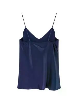 Alberta Ferretti Sleeveless V-neck Blouse