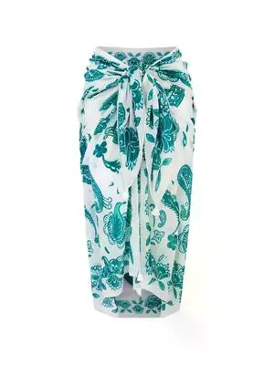Heidi Klein Kos Sarong Paisley-print - White