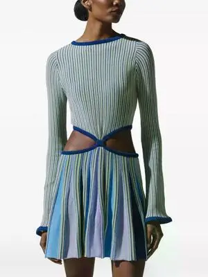 BAOBAB Bentley Cutout-detail Knit Mini Dress - Green