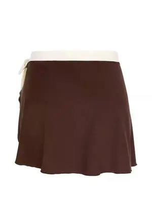 NOIRE SWIMWEAR Aria Wrap-style Mini Skirt